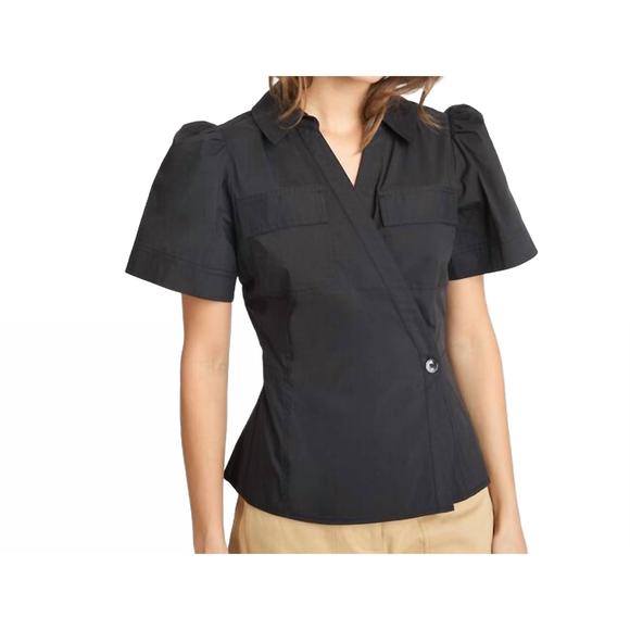 Tanya Taylor | Tops | New Tanya Taylor Sandra Top In Black | Poshmark